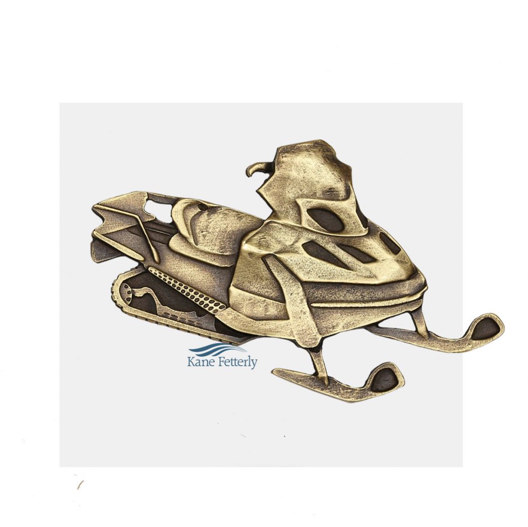 Snowmobile Metal Ornament for Urn - Kane Fetterly Ornaments